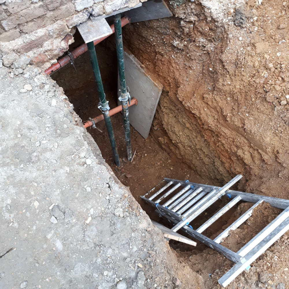 Underpinning.