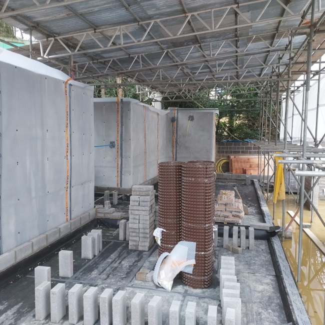 Building a waterproof basement.