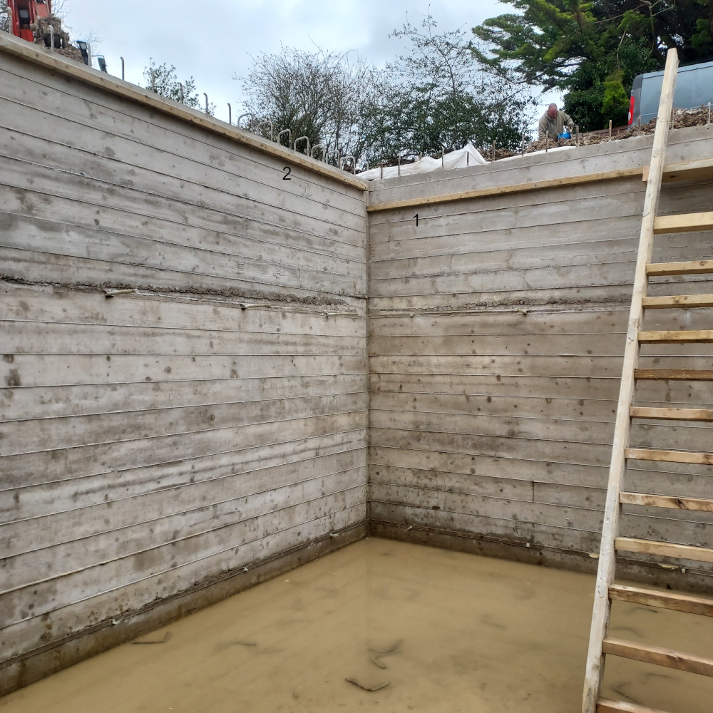 waterproof basement roof podium deck.